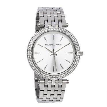 Michael Kors Women's 39mm Silver-Tone Metal Bracelet Steel Case Quartz ...