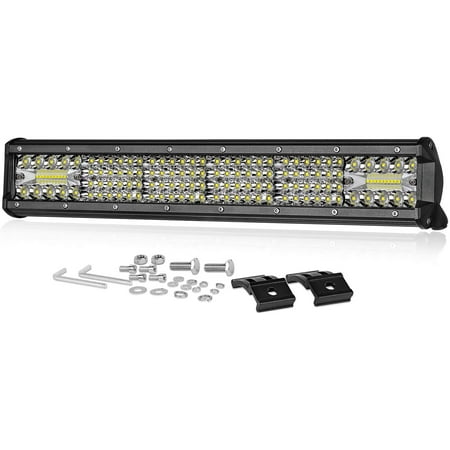 LED Light Bar, DJI 4X4 18 Inch 408W Quad Row Off Road LED Driving ...