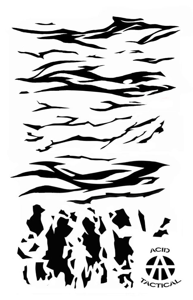 Tiger Stripe Stencil Printable