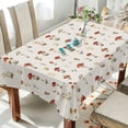 60x60in Square Printed Tablecloth Easy-Care Decorative Table Cloth for ...