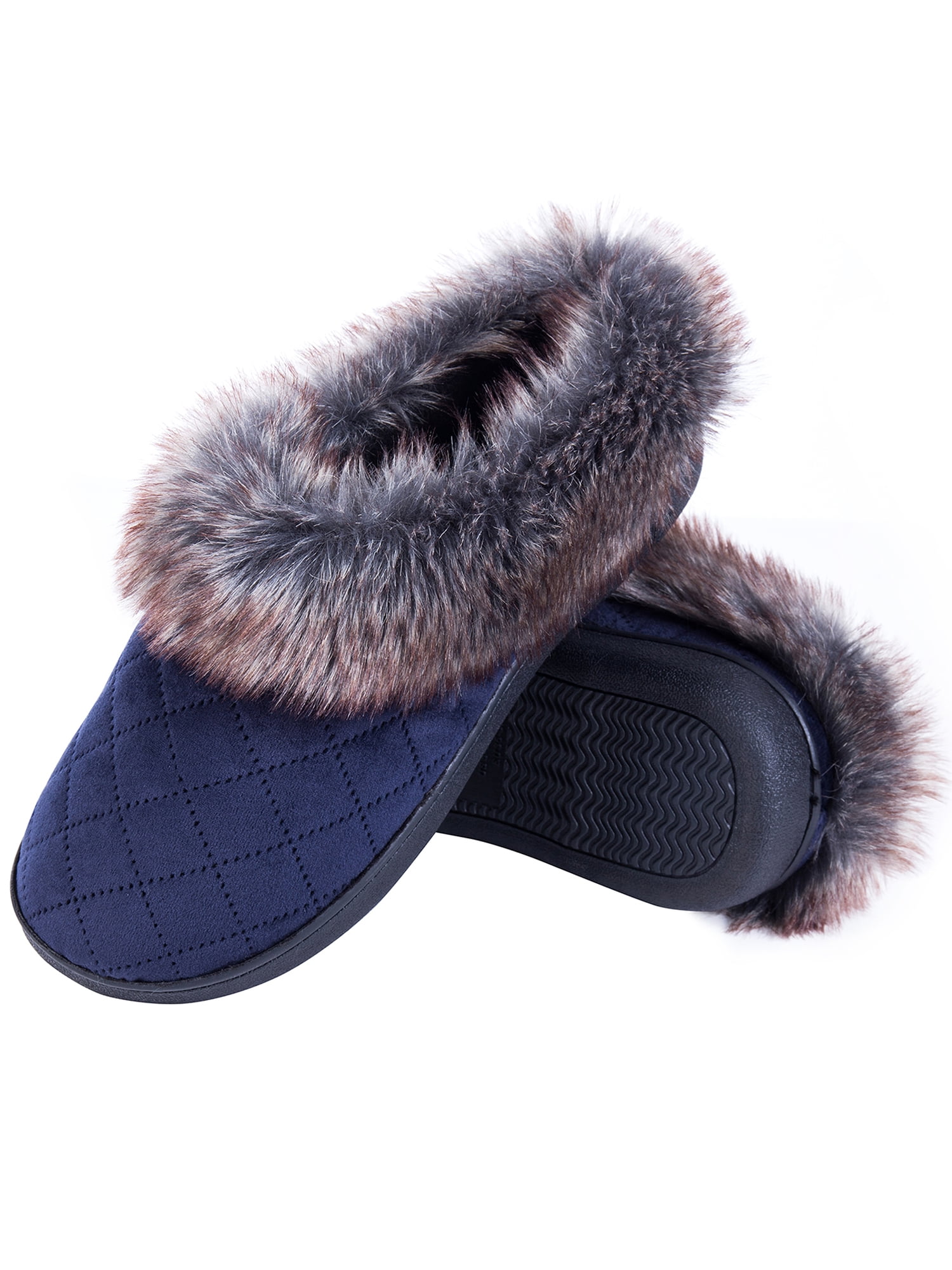 DL Memory Foam Winter House Slippers for Women, Cozy Warm Woman Indoor ...