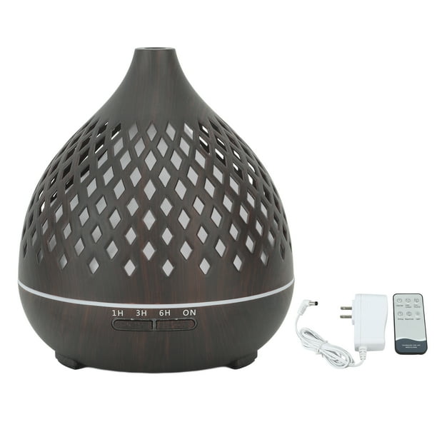 Wood Grain Cool Mist Humidifier,Water Drop Hollow Humidifier Wood Grain ...
