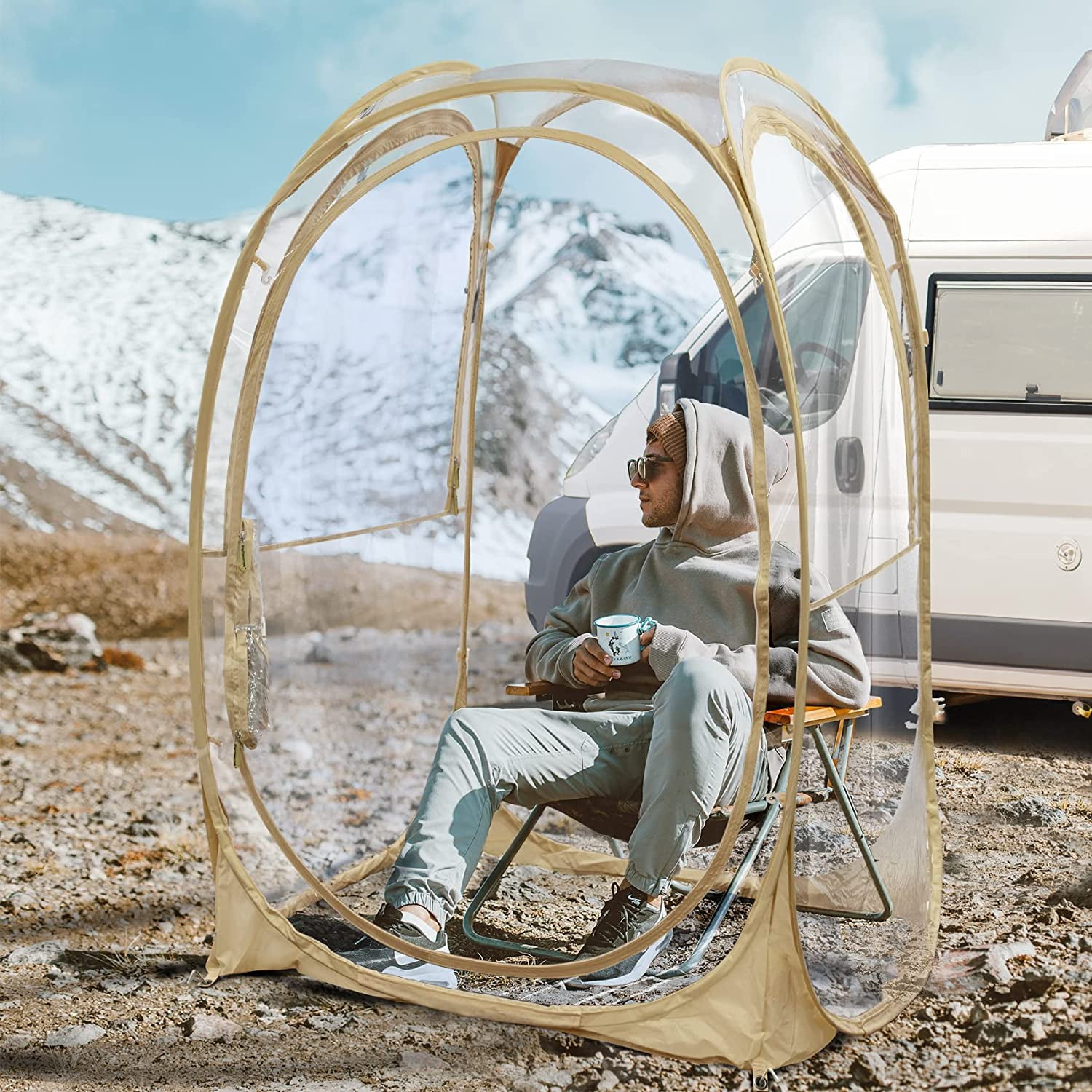 EighteenTek Weather Proof Pod Sports Shelter Bubble Tent 40"x40"x62"H ...