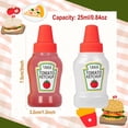 4 Pieces Mini Ketchup Bottle for Bento Box Accessories, 1 oz Condiment ...
