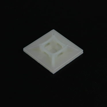 1.5" White Super-Stick Cable Tie Mounts - (pack of 10) - Walmart.com