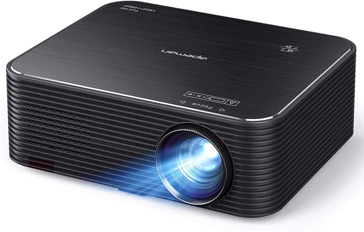 Projector, APEMAN Native 1920x1080P HD Portable Projector, Support 4K ...