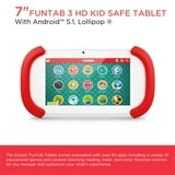 Ematic 7" FunTab HD Kid-Safe Tablet, Android 5.1 Lollipop, Educational ...