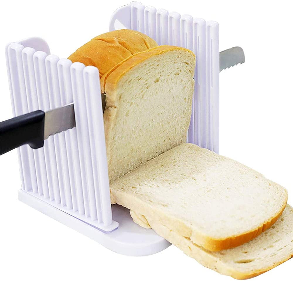 Bread slicer for homemade bread machine, cutting board and slicer guide ...
