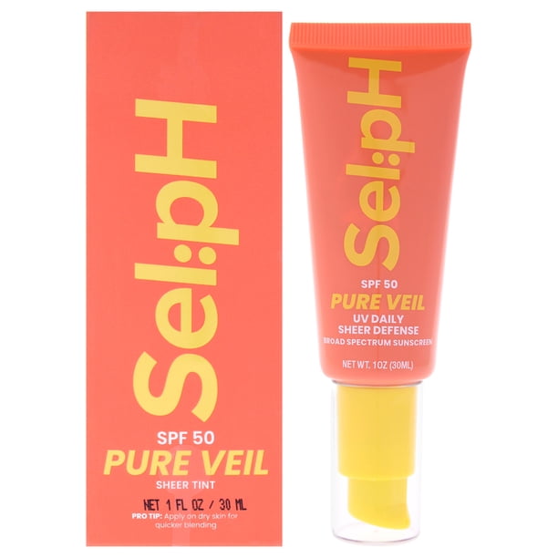 Protector solar Sel:ph Pure Veil SPF 50, teñido transparente, 30 ml ...