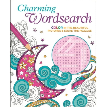 Color Your Wordsearch Relaxing Large Print Wordsearch: Easy-To-Read ...