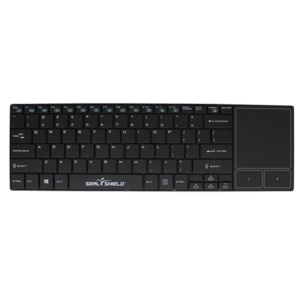 Seal Shield Cleanwipe (Black) Wireless Waterproof Keyboard with ...