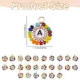 26Pcs 26 Styles Acrylic Glass Seed Beaded Pendants with Copper Wire ...