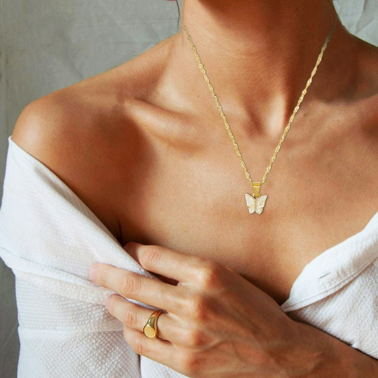 Pendant Jewelry Clavicle Simple pendant Necklace Chain Accessories Acrylic Long Beaded Necklaces for Women Necklace for Men Diamond Jewelry Necklace