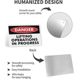 Danger Lifting Operations In Progress Sign 8"x12" - Aluminum Tin ...