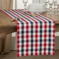 Fennco Styles Casual Gingham Check 100% Cotton Table Runner 16 x 72 ...