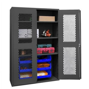 Durham 030-95 Gray Cold Rolled Steel Storage Cabinet, 33-3/4" Width x ...