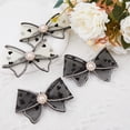 4Pcs 2 Style Heart Pattern Organza Bowknot Shoe Decorations Detachable ...