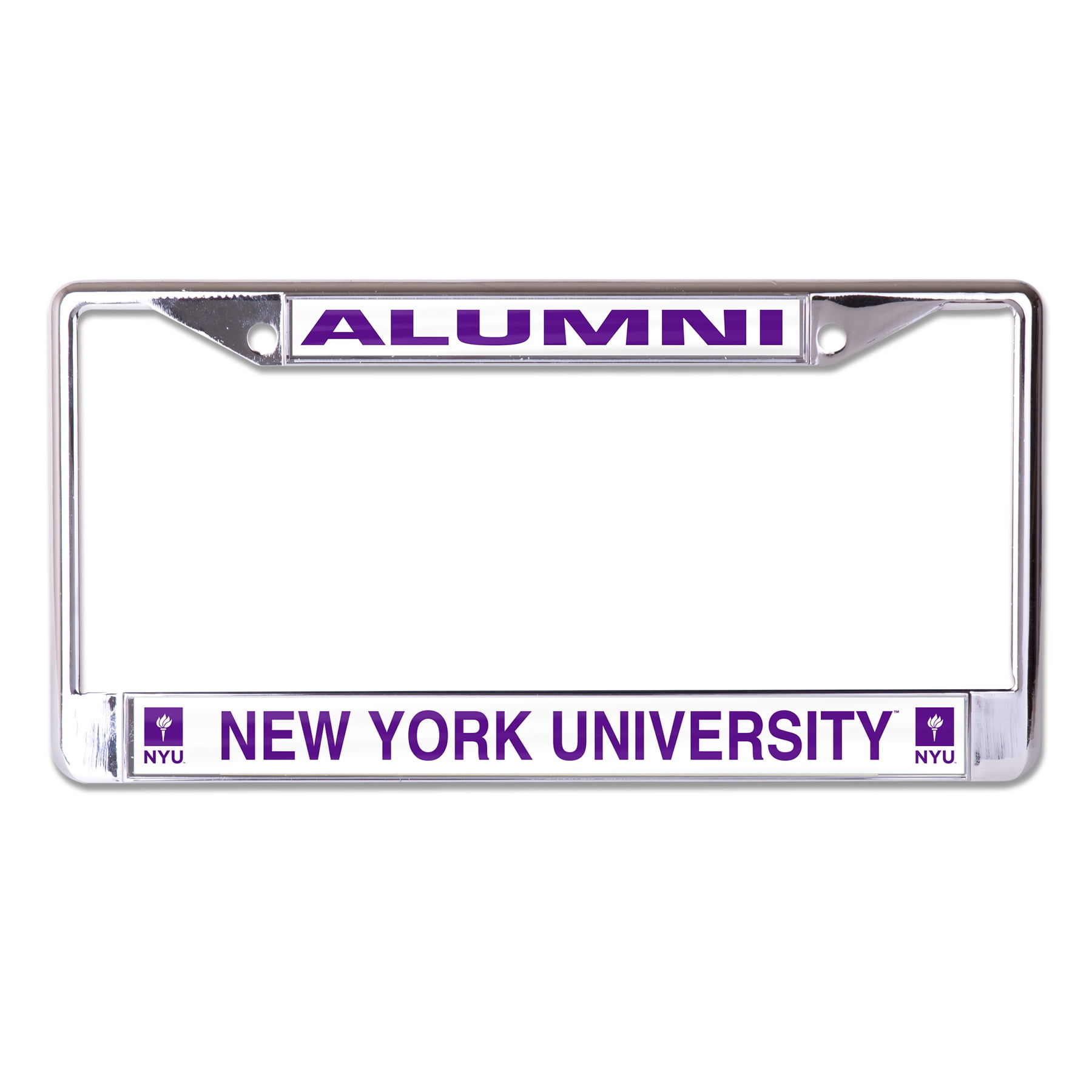 New York University Alumni Chrome License Plate Frame - Walmart.com