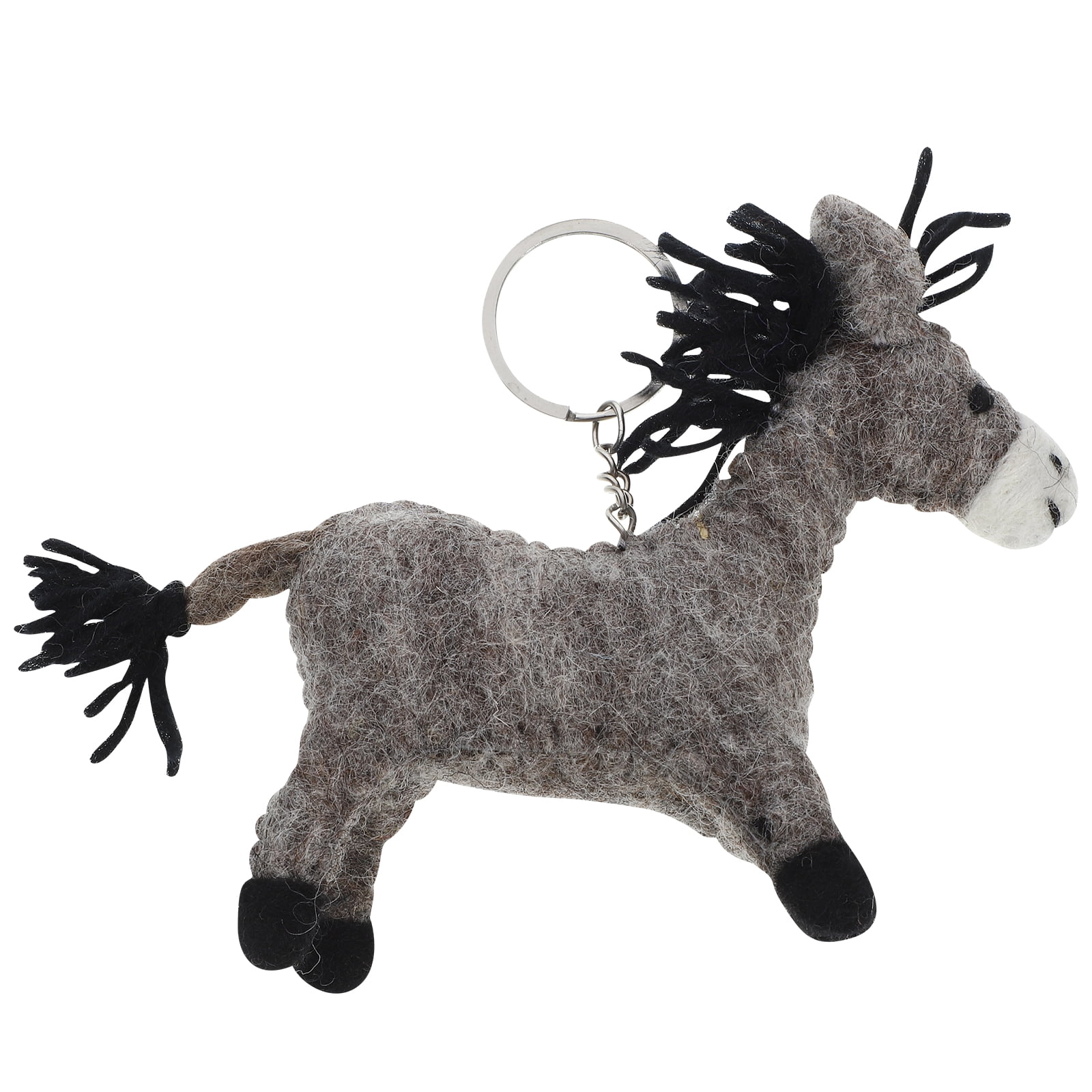 Click here for Ounona Donkey Wool Felt Keychain Stuffed Animal Ha... prices