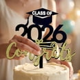 NovaStitch Graduation Cake Topper Glitter Grad Cap Diploma 2026 Senior ...