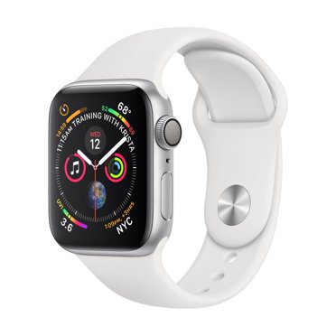 Apple Watch Series 5 GPS + Cellular, 40mm Gold Aluminum Case with Pink Sand Sport Band - S/M & M ...