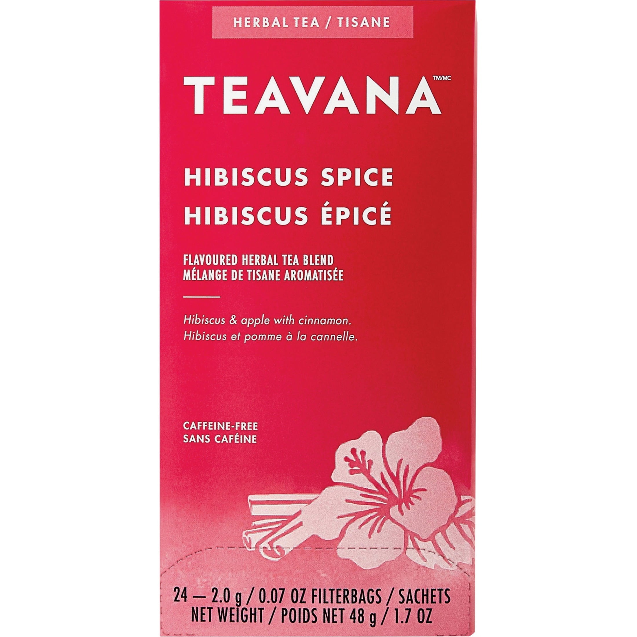 Teavana, SBK12421607, Hibiscus Spice Herbal Tea, 24 / Box