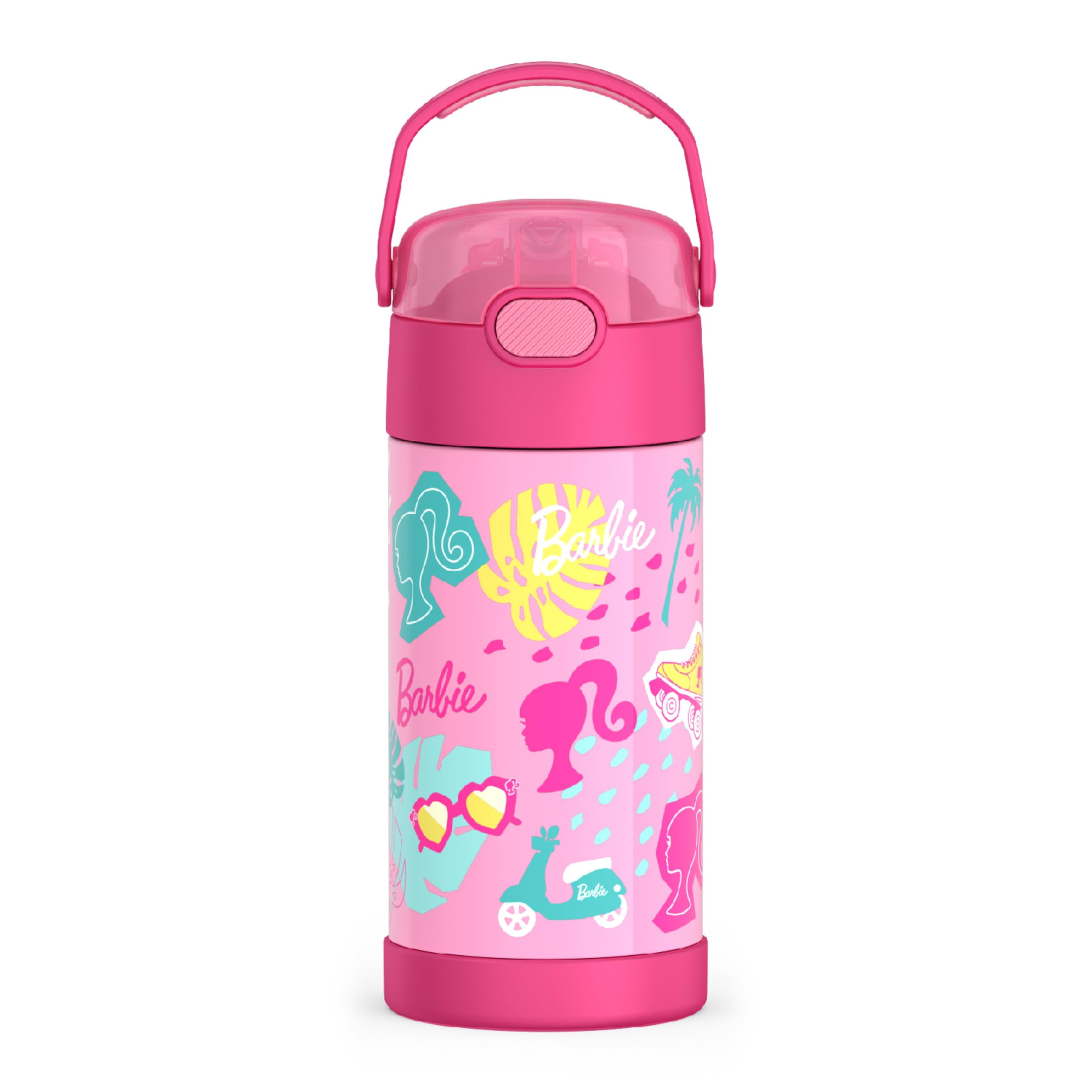 Botella de agua Thermos FUNTAINER Barbie 350 ml para niños de acero ...