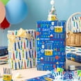 HOMERAL Gift Wrapping Paper Roll, 46.8 sq.ft., 17in x 33ft, Reversible ...