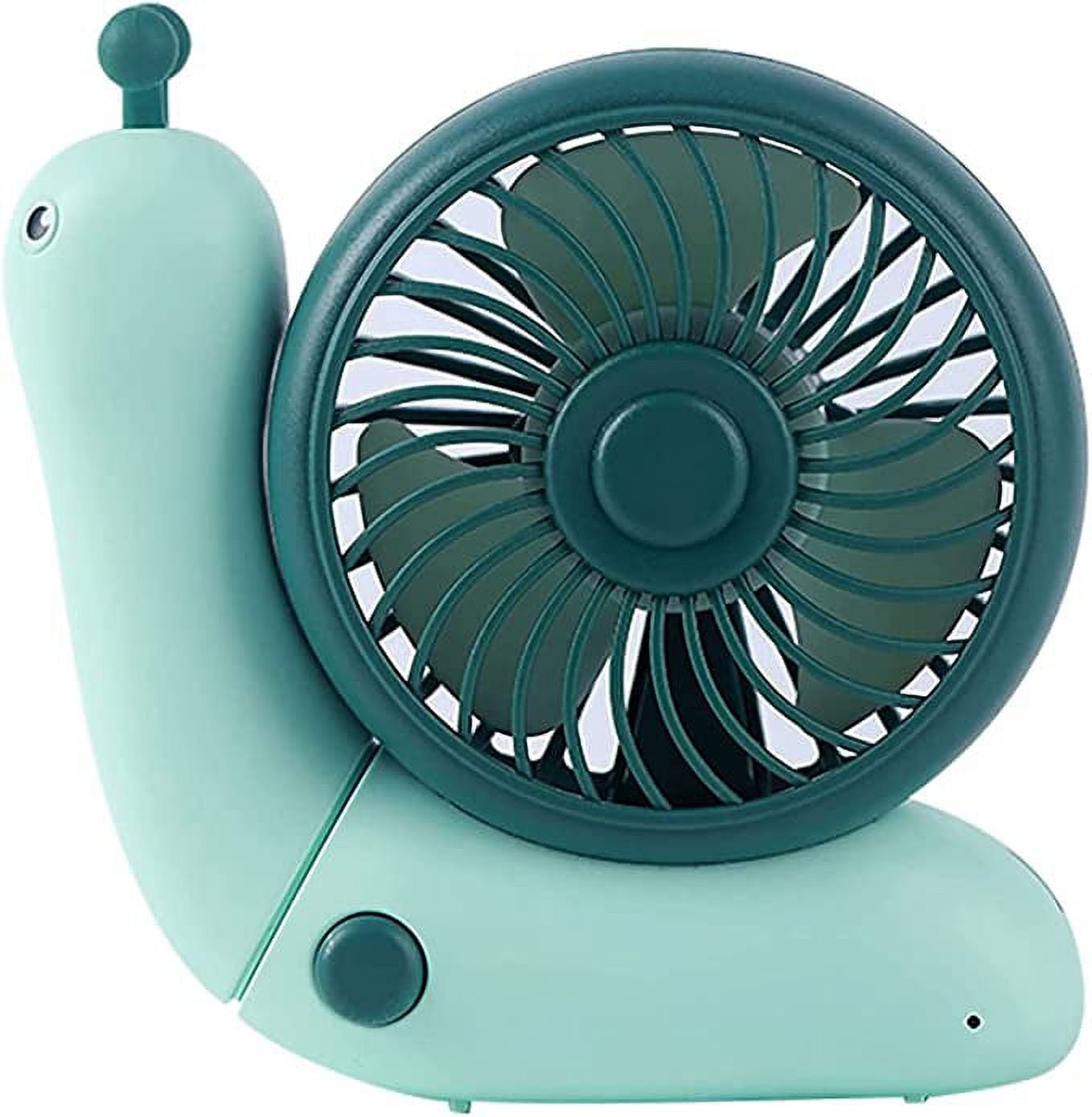 Desk Fan Cute Snails Shaped Personal Fan USB Rechargeable Handheld Fan ...