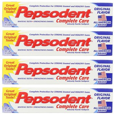Pepsodent Complete Care Original Toothpaste 5.5oz for Healthy Gums and ...