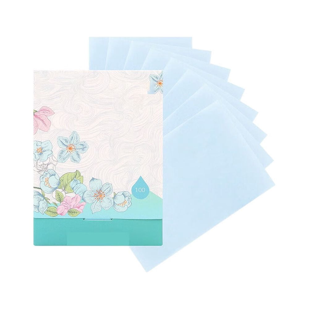 Una caja de toallas de papel absorbentes de aceite azul cielo 100 ...