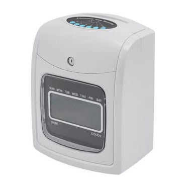 Miumaeov LCD Employee Attendance Punch Time Clock Office Staff Check In ...