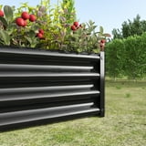 Yoneston Galvanized Raised Garden Beds 4x2x1ft Rectangle Metal Garden ...
