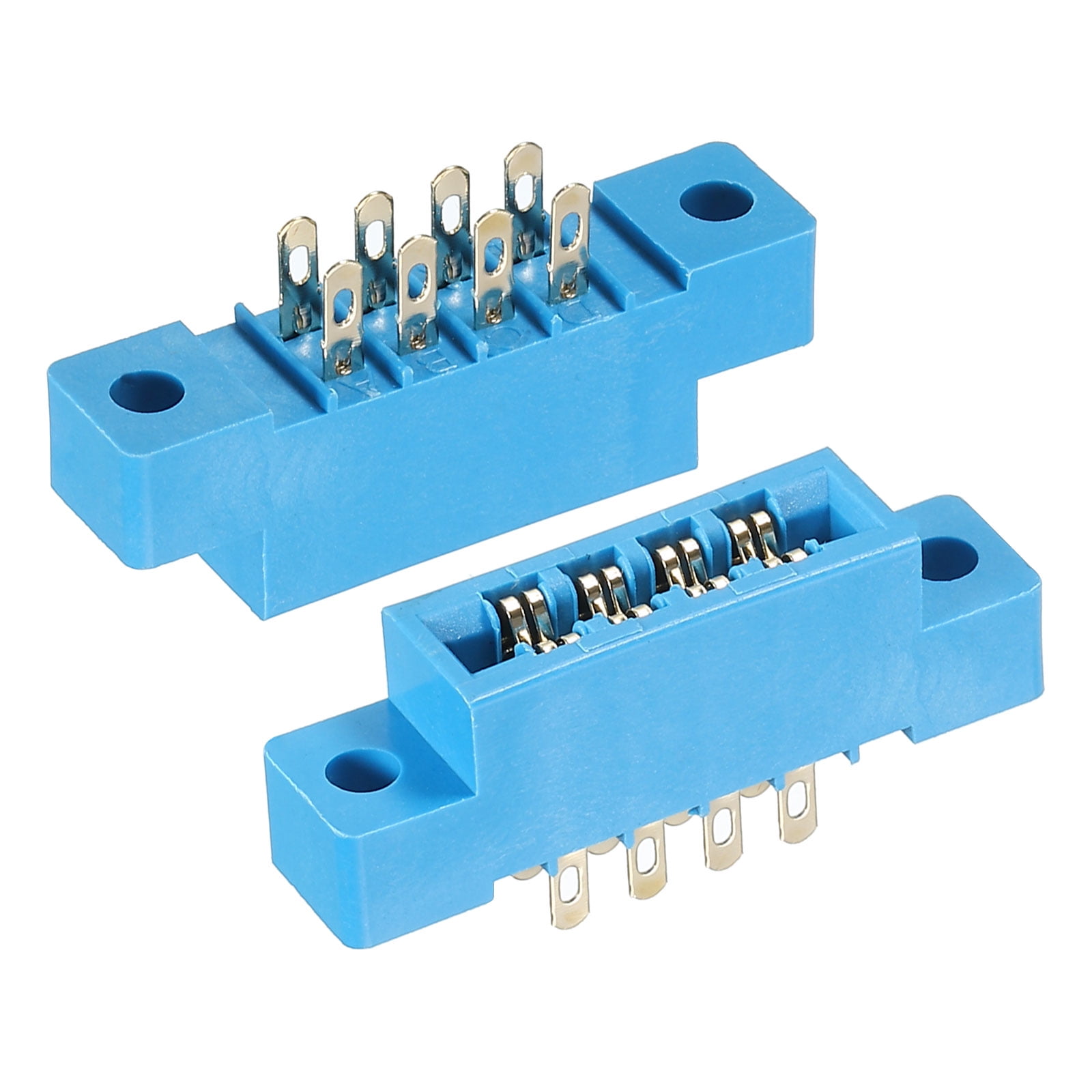 Card Edge Connector Blue Socket 8 Pin Solder Eyelet 3.96mm Pitch for ...