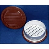 Maurice Franklin Louver 3 in. W X 3 in. L Gloss Brown Aluminum Mini ...