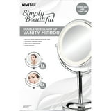 Vivitar MR-2100C Double-Sided Lighted Vanity Mirror - Walmart.com