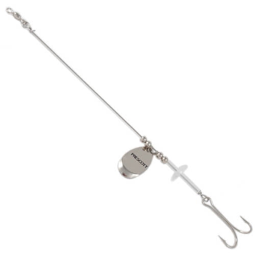 Prescott Spinner Strip-On Rig 6" Leader 1-1/4" Prescott Blade 2/0 Hook ...