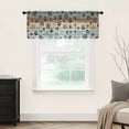 Animal Paw Print Semi Sheer Valance Curtains Dog Claws Pattern Brown ...