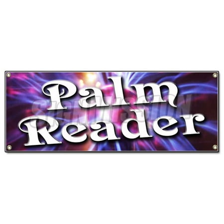 Palm Reader Banner Sign Fortune Teller Crystal Ball Future Mystic ...