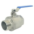 DANSPEED 2 inch 2" Full Port Ball Valve Male x Female S304 Stainless ...