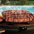 sailesiti Non-Stick BBQ Rib Rack Stand Steaks Racks for Camping Chicken ...