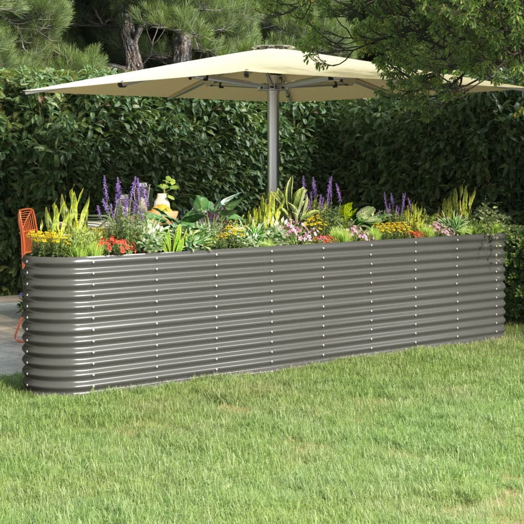 Click here for Vidaxl Garden Raised Bed Powder-Coated Steel 332x4... prices