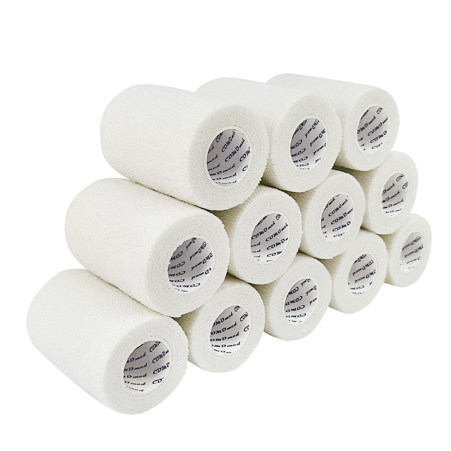 COMOmed 12 Pack Self Adherent Cohesive Bandage 3" x 5 Yards, Self ...