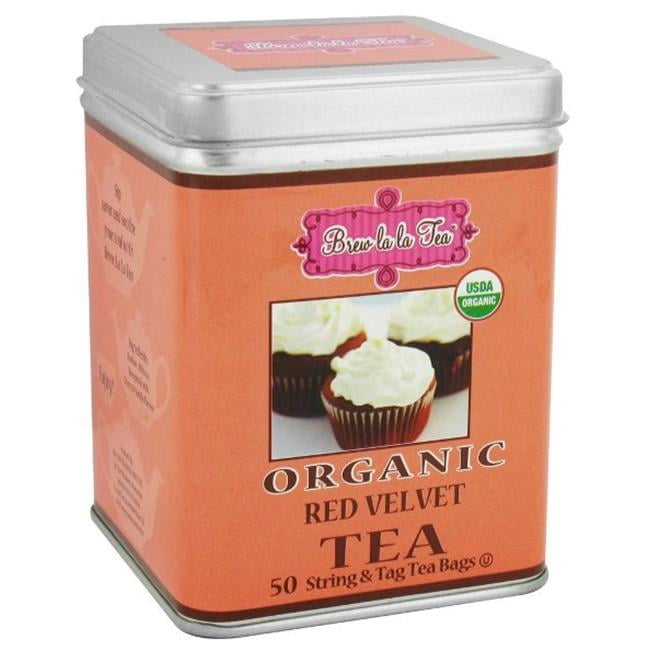 Brew La La Tea Organic Caffeine Free Tea Red Velvet -- 50 Tea Bags ...
