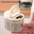 Fresh Food Storage Container with Strainer Basket - 10x8cm Double Layer ...