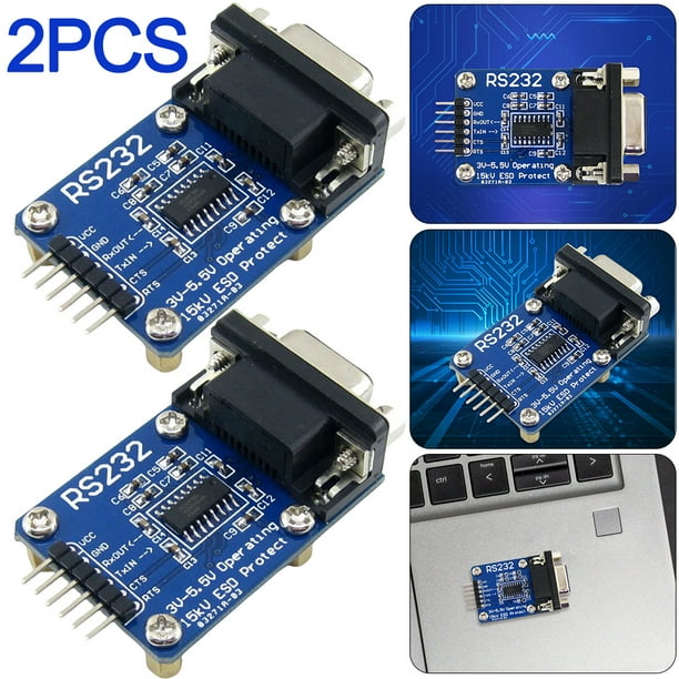 Módulo Waveshare RS232 SP3232 3V-5 5 V DB9 a placa convertidora TTL ESD ...