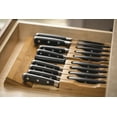 In-Drawer Bamboo Knife Block Holds 16 Knives (Not Included) Without ...