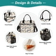 ALAZA Bones Dog Print Cooler Lunch Bag Insulated Reusable Lunch Tote ...