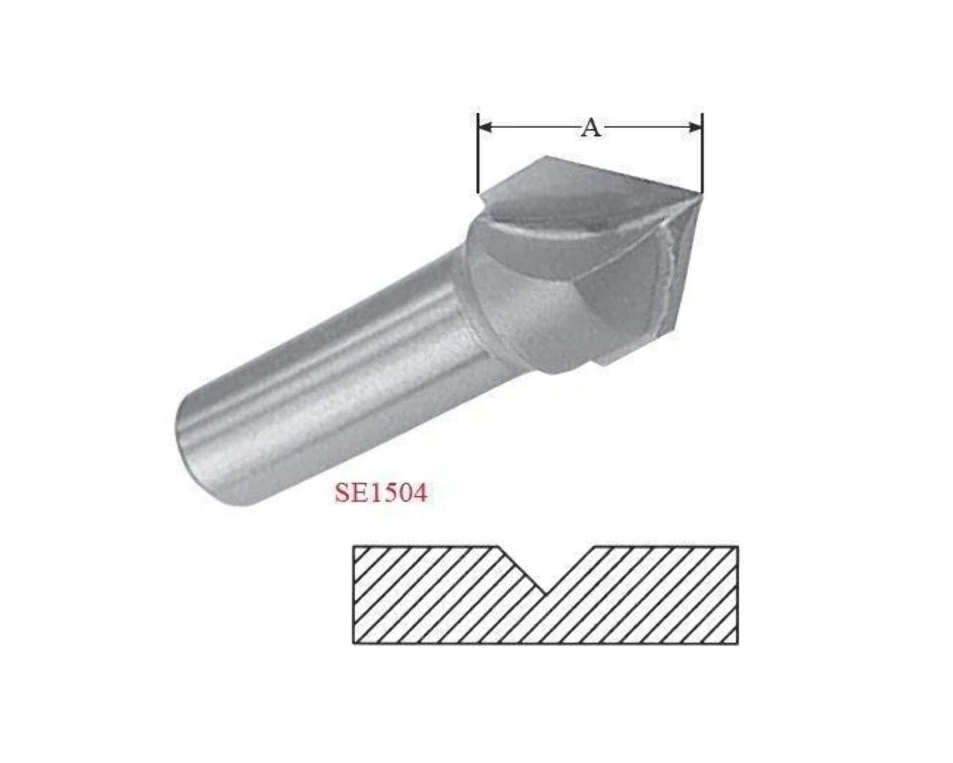 V-Groove 90 Degree Angle Router Bits - Walmart.com