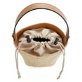 La Terre Summer Straw Bucket Bag with Drawstring Closure , Vegan ...